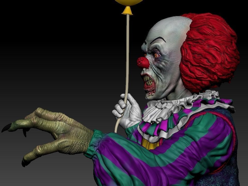 Pennywise 3D model 3D printable | CGTrader