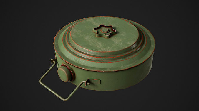 3D model Anti-Tank Mine VR / AR / low-poly | CGTrader