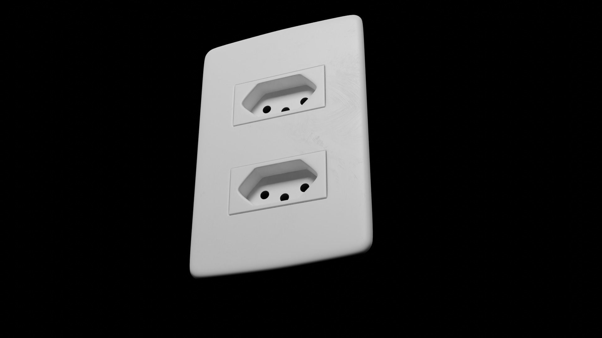 Double Brazilian Outlet 3d model 3D model | CGTrader