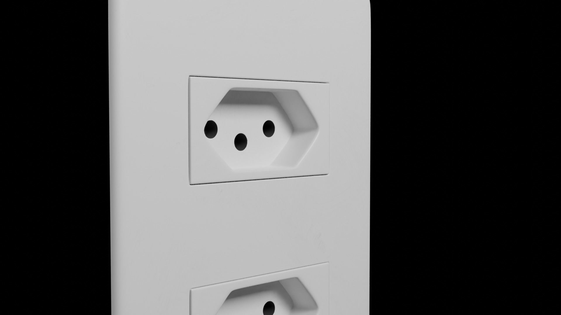 Double Brazilian Outlet 3d model 3D model | CGTrader