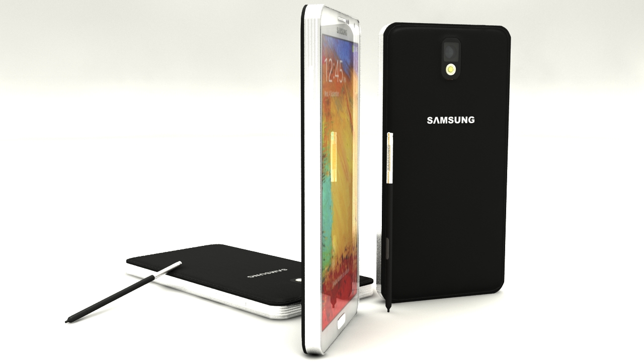 3D model Samsung galaxy note 3 VR / AR / low-poly | CGTrader