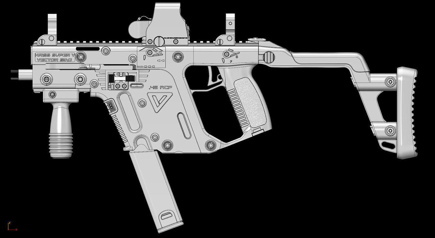 Kriss Vector 3D model | CGTrader