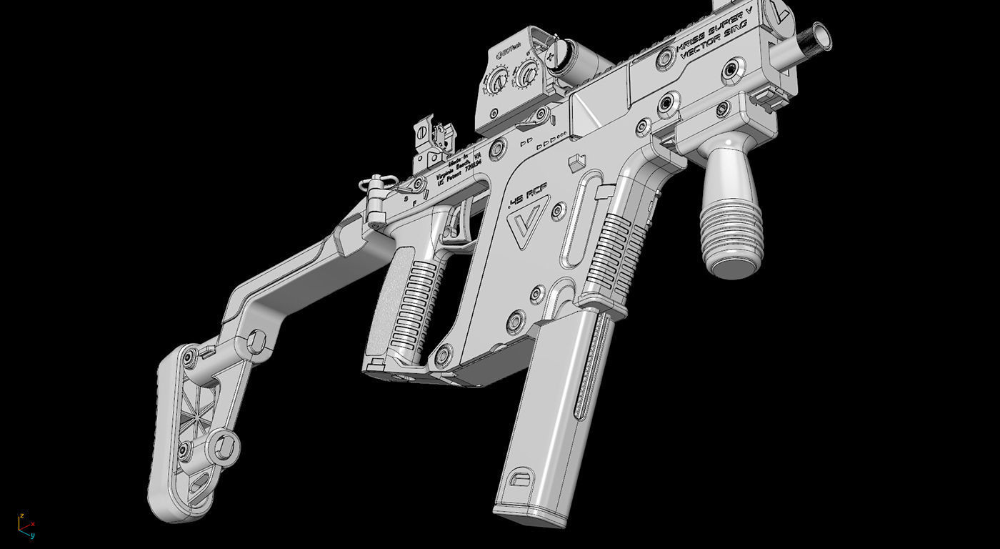 Kriss Vector 3D model | CGTrader