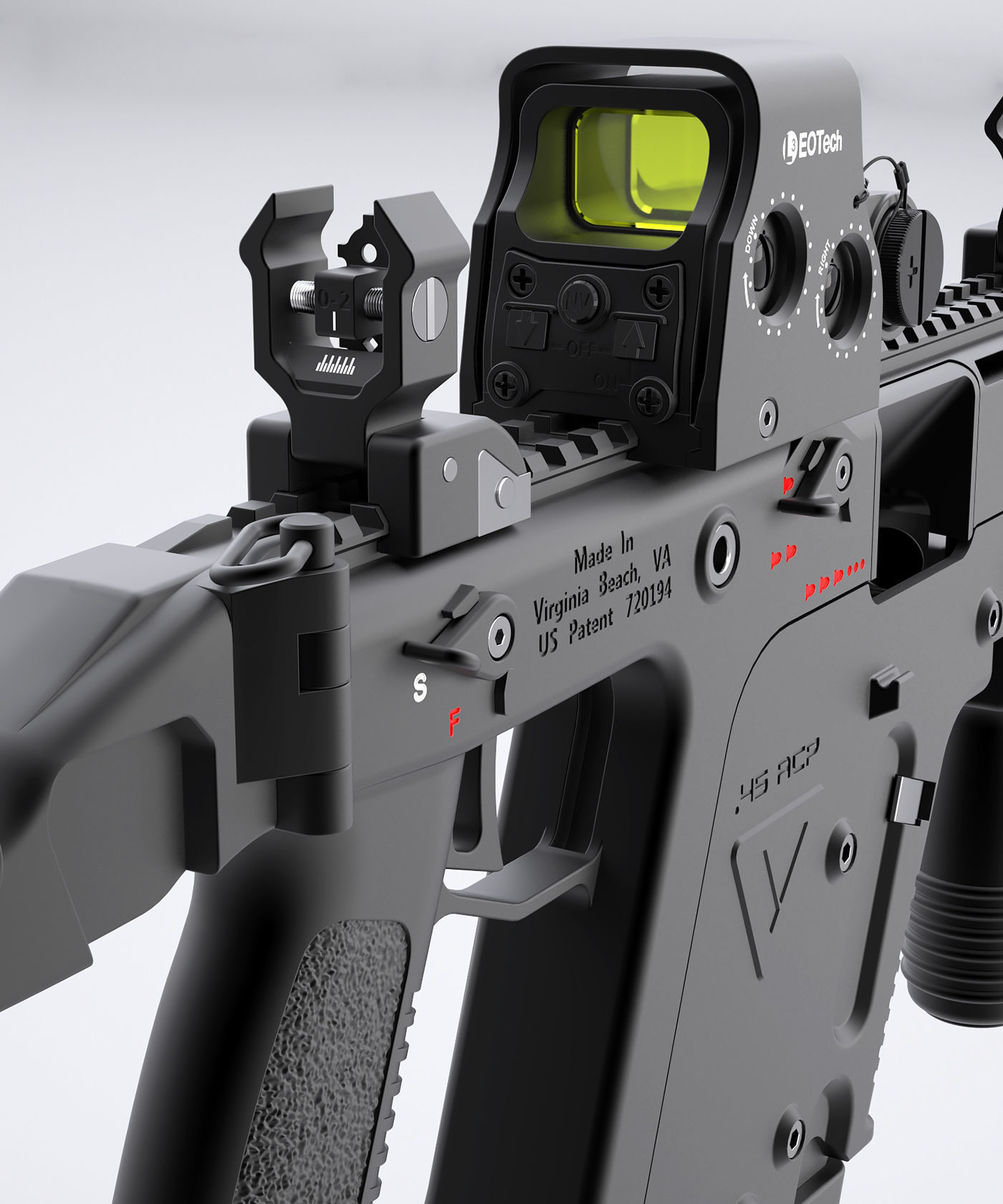 Kriss Vector 3D model | CGTrader