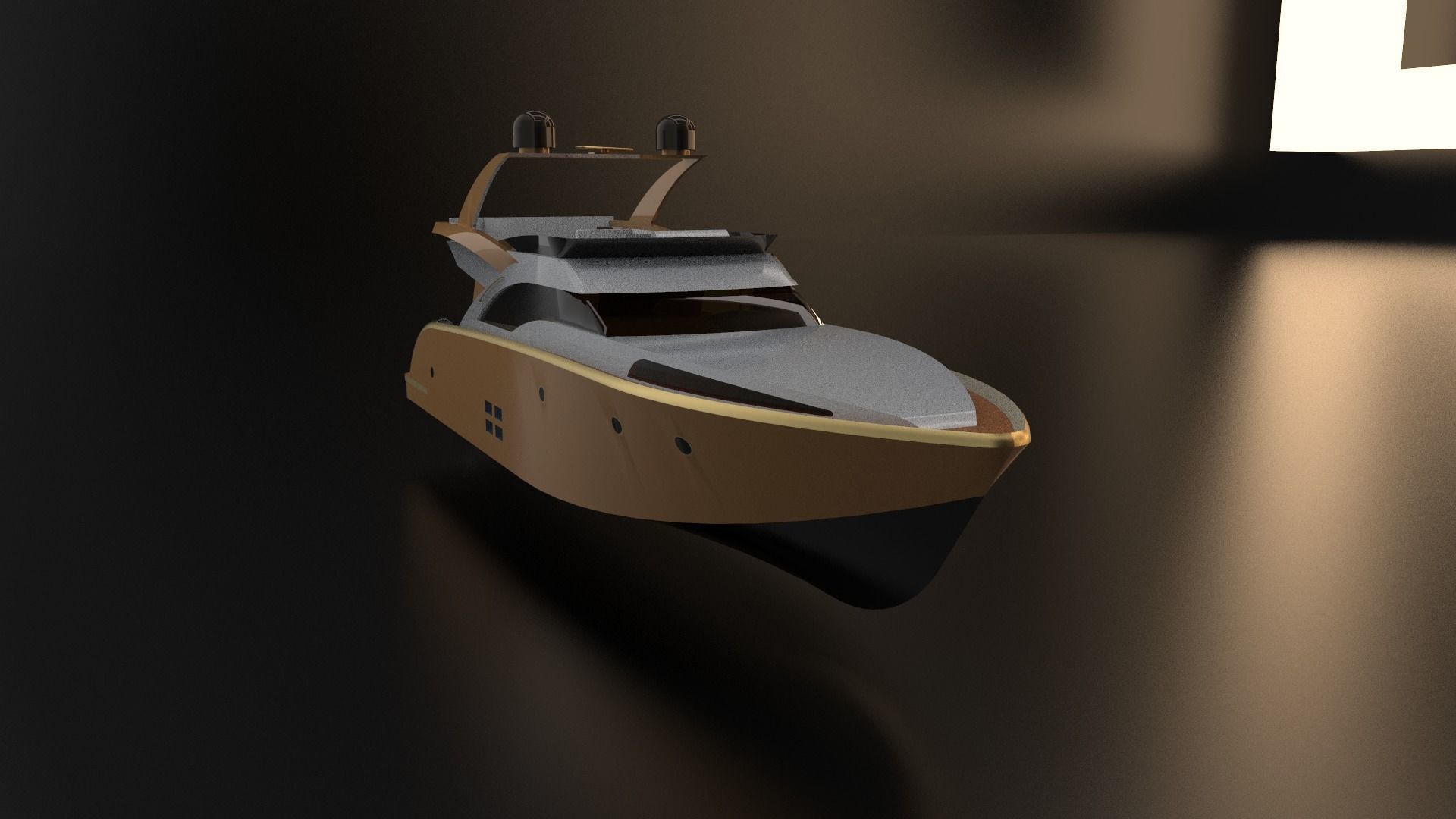 recreational yacht 3D model | CGTrader