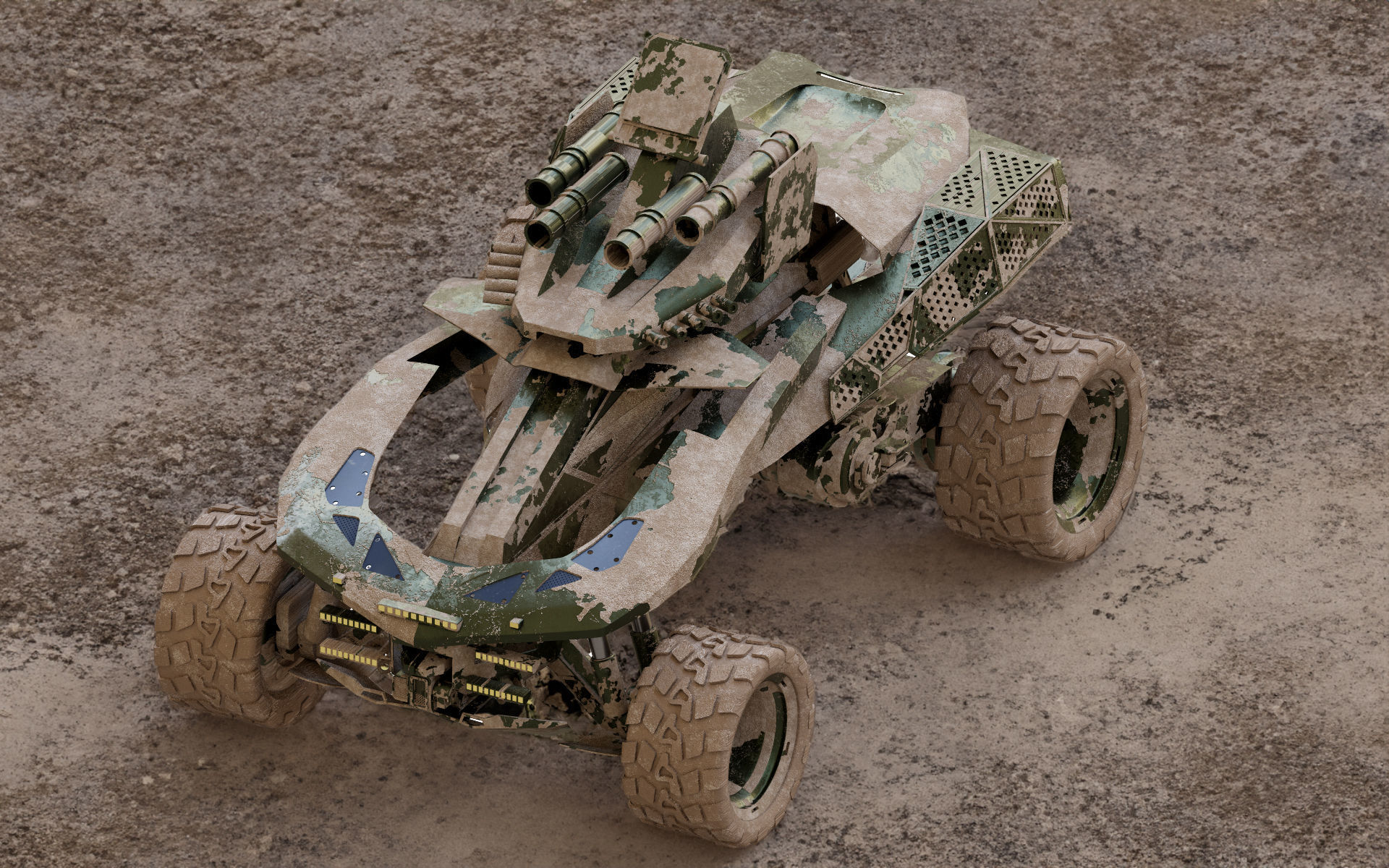 3D model Buggi Drone VR / AR / low-poly | CGTrader