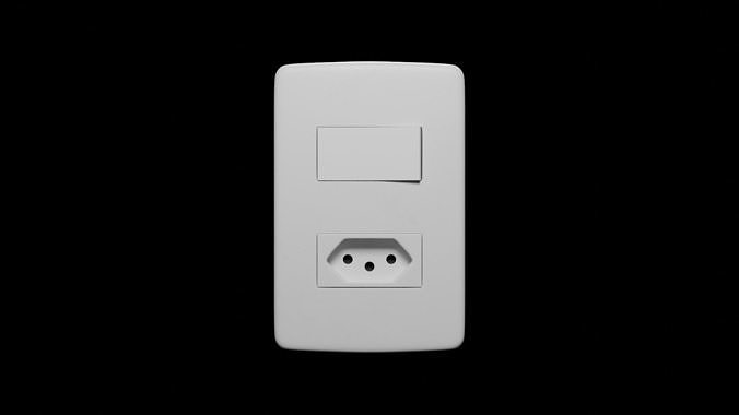 Brazilian Outlet and Switch 3D model | CGTrader