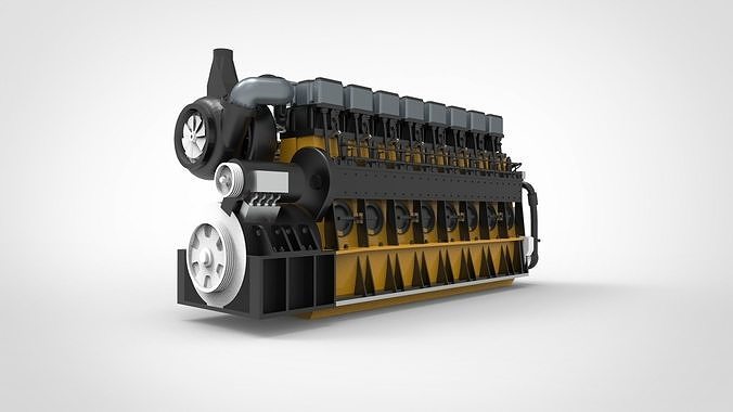 diesel engine 3D model | CGTrader