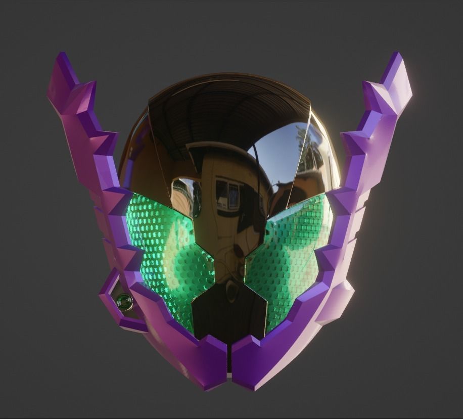 Kamen Rider Rogue 3D printable Cosplay Helmet 3D model 3D printable ...