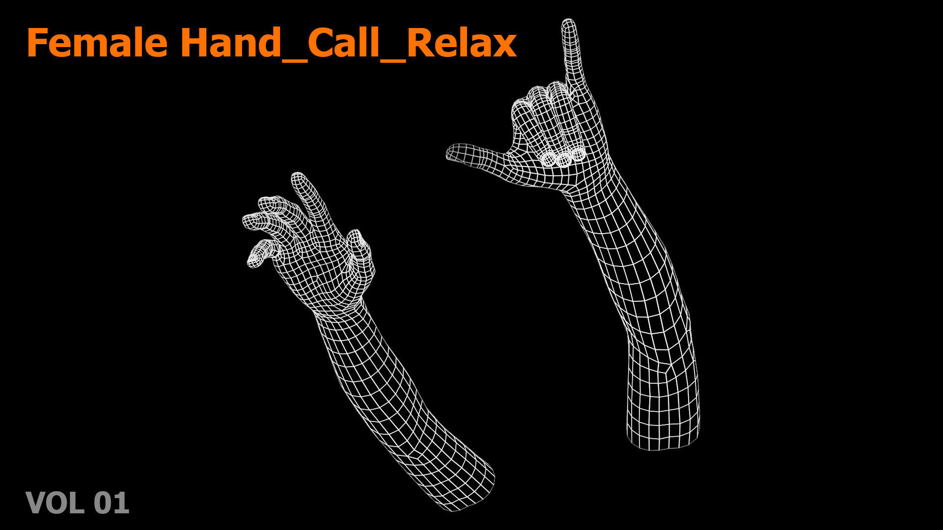 3D model Female Hand Relax Call 3D model VR / AR / low-poly | CGTrader