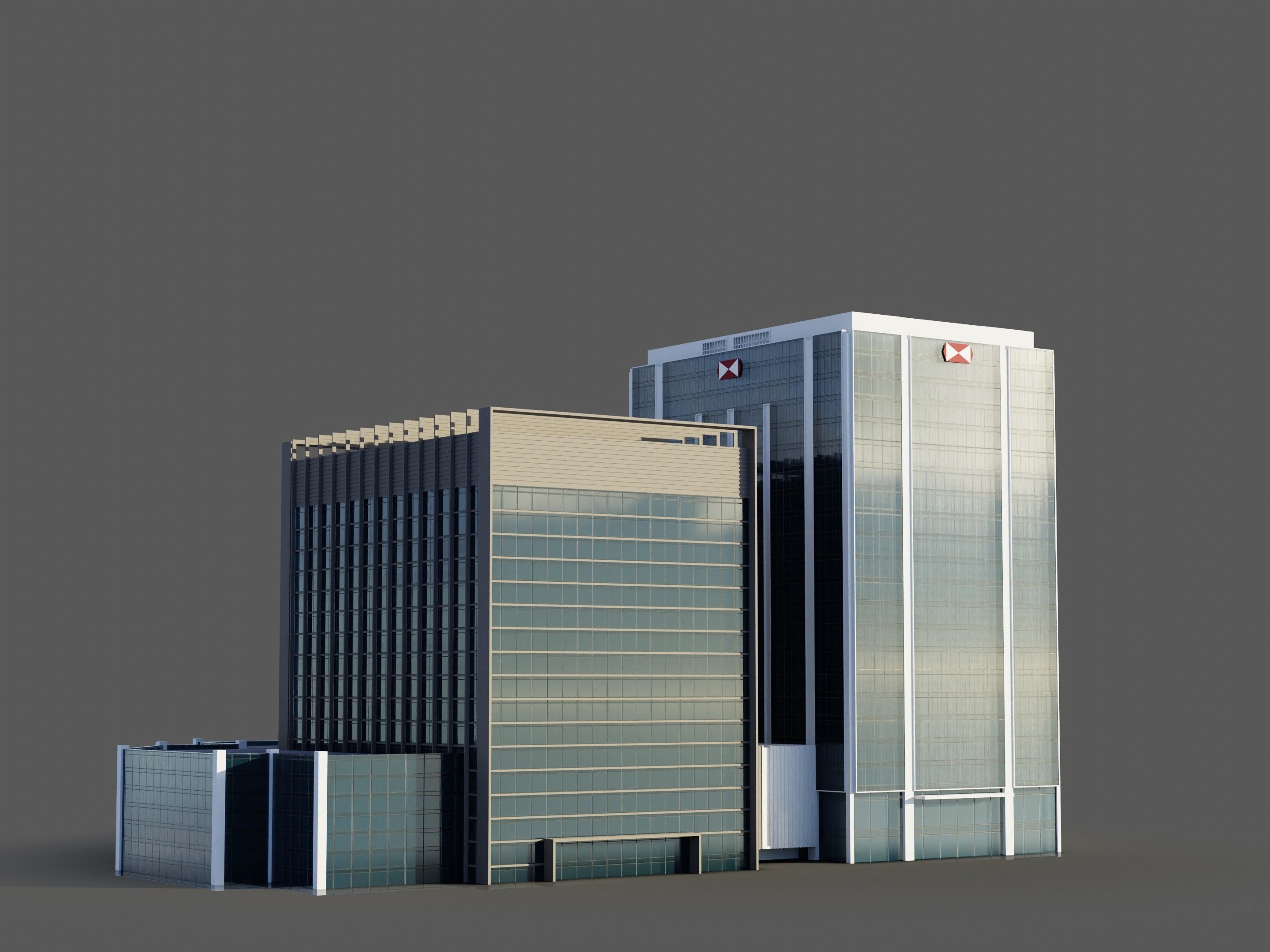 HSBC Tower - Dubai 3D model | CGTrader