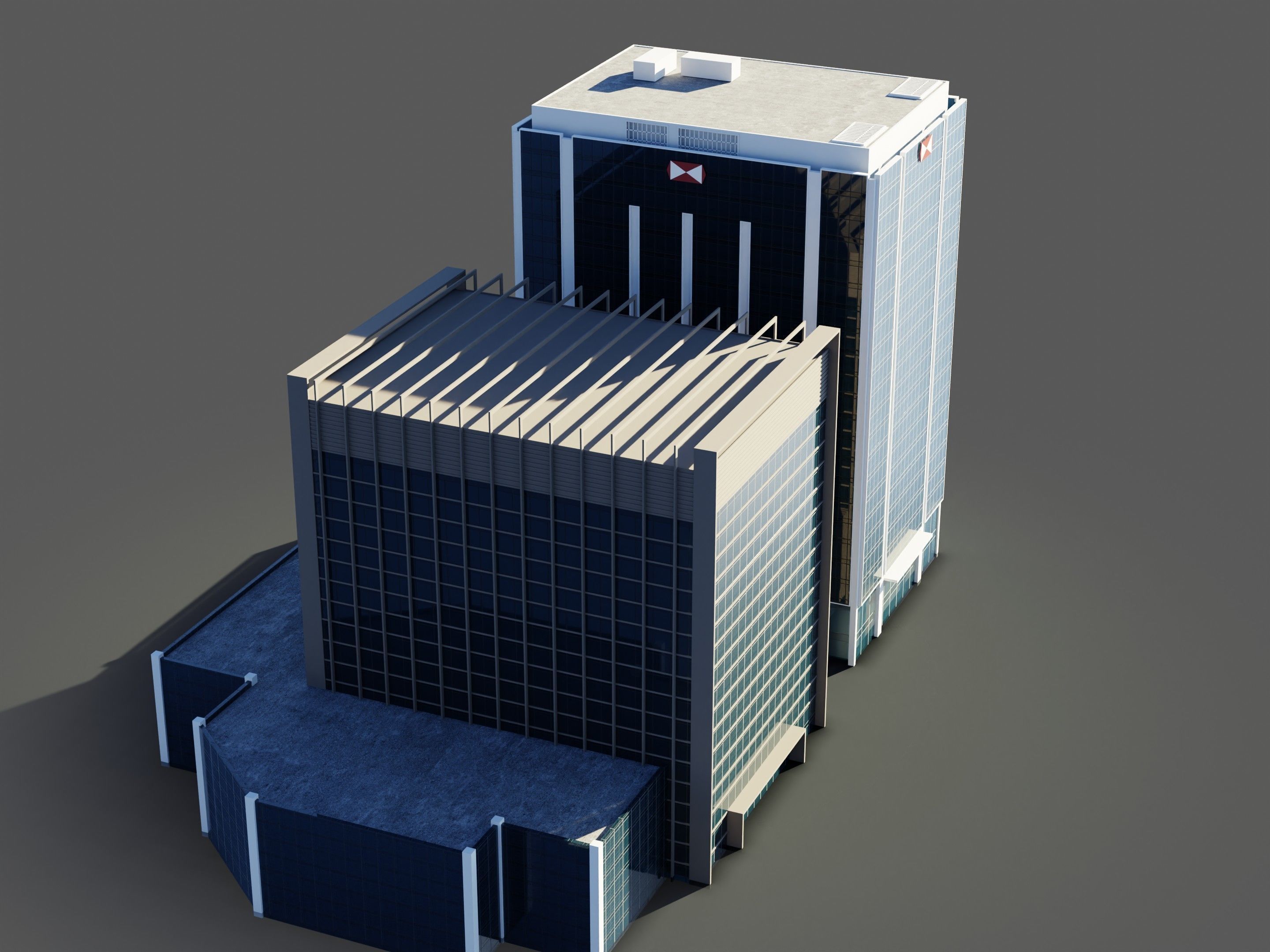 HSBC Tower - Dubai 3D model | CGTrader