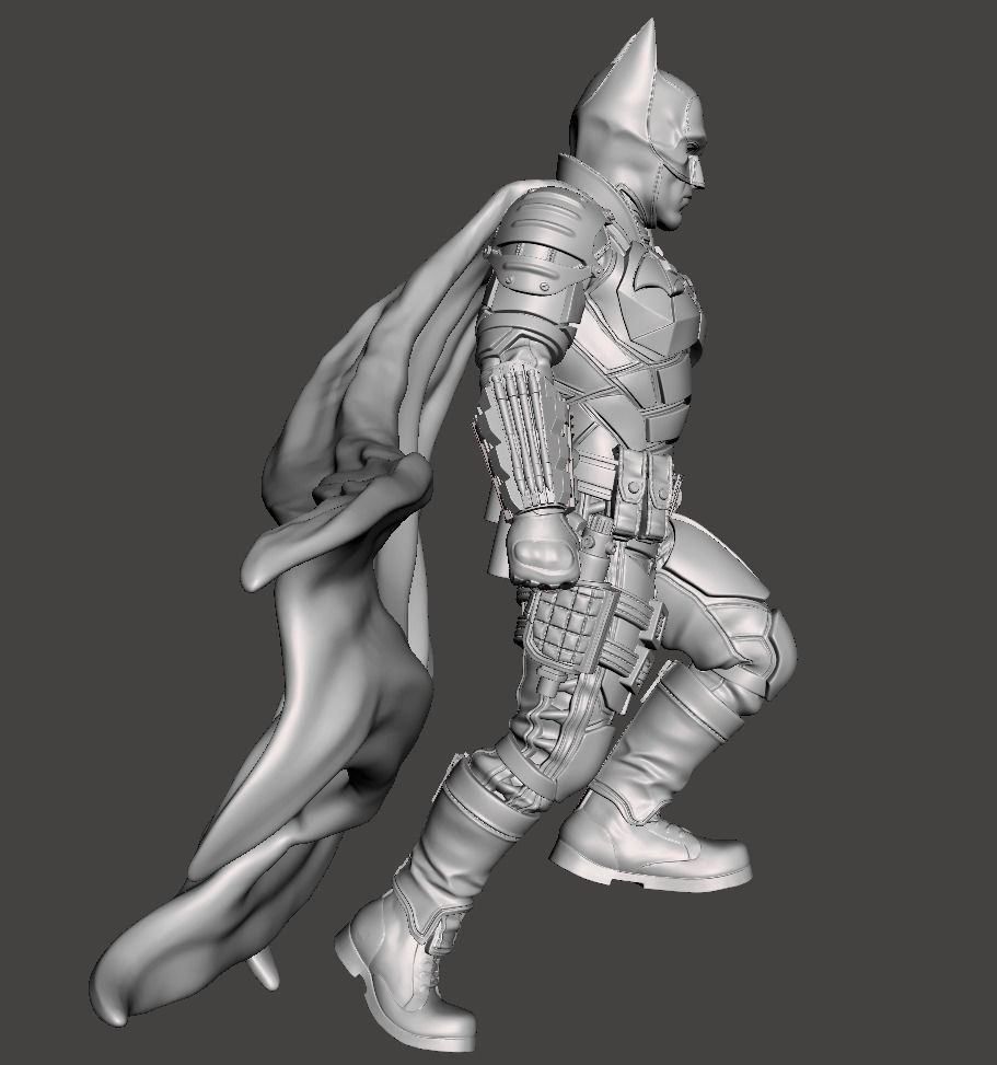 Batman Armor with angles standing action 3D model 3D printable | CGTrader