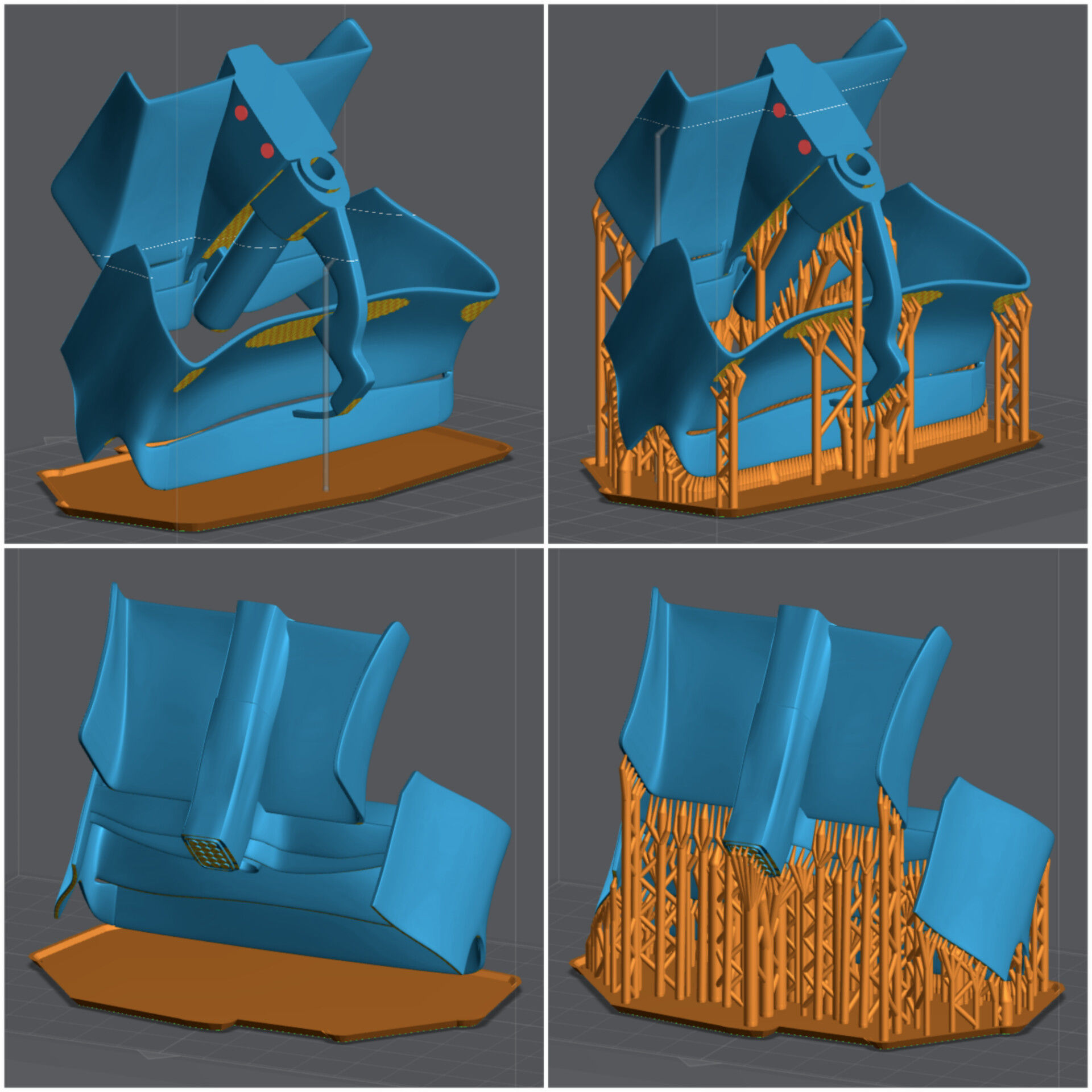 Ferrari SF23 front and rear wing for hat 3D model 3D printable | CGTrader