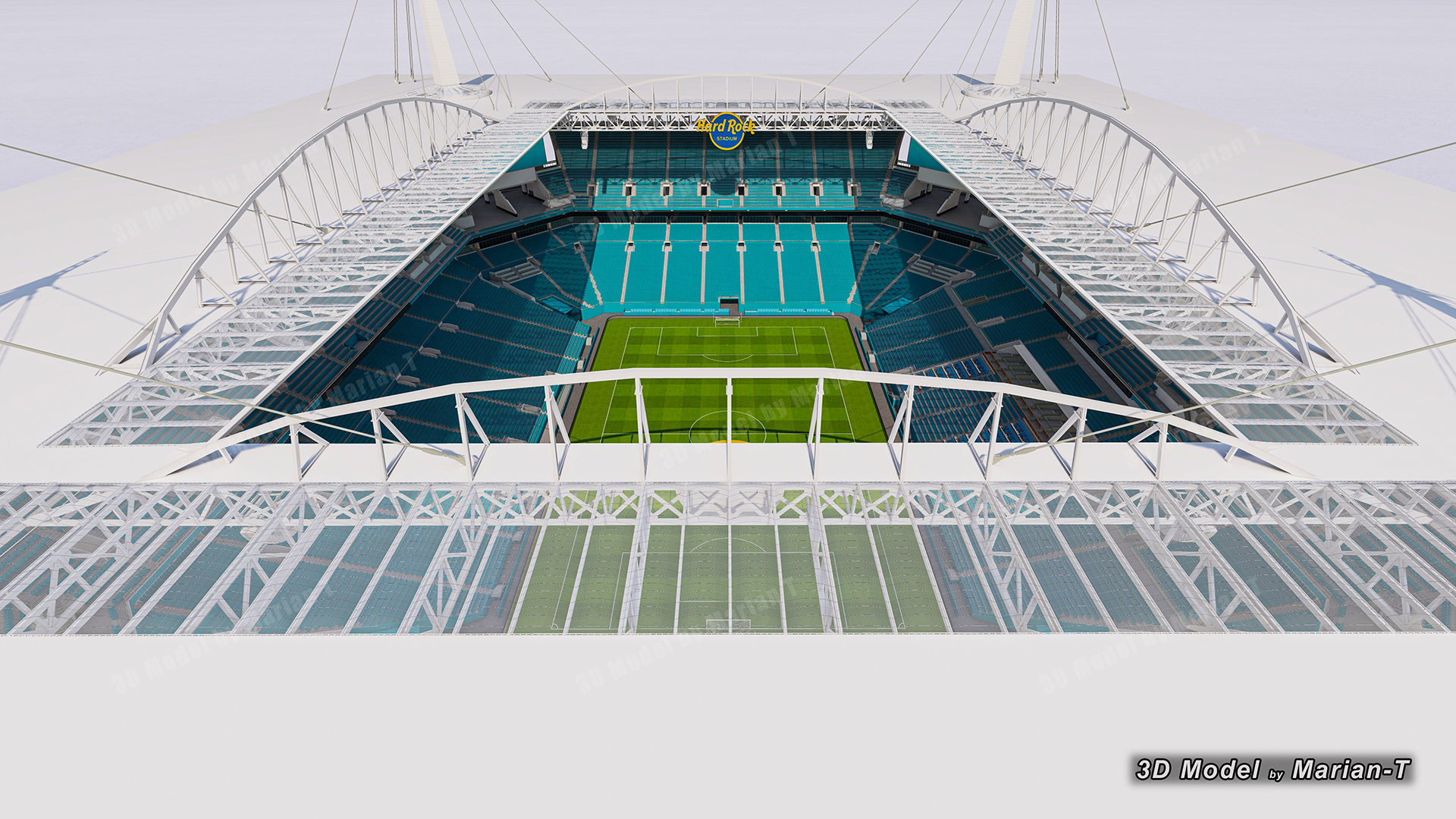 3D model Hard Rock Stadium Miami-Florida USA VR / AR / low-poly | CGTrader