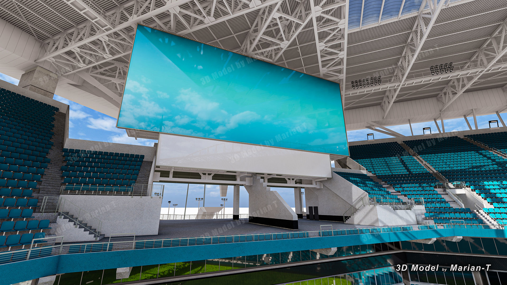 3D model Hard Rock Stadium Miami-Florida USA VR / AR / low-poly | CGTrader
