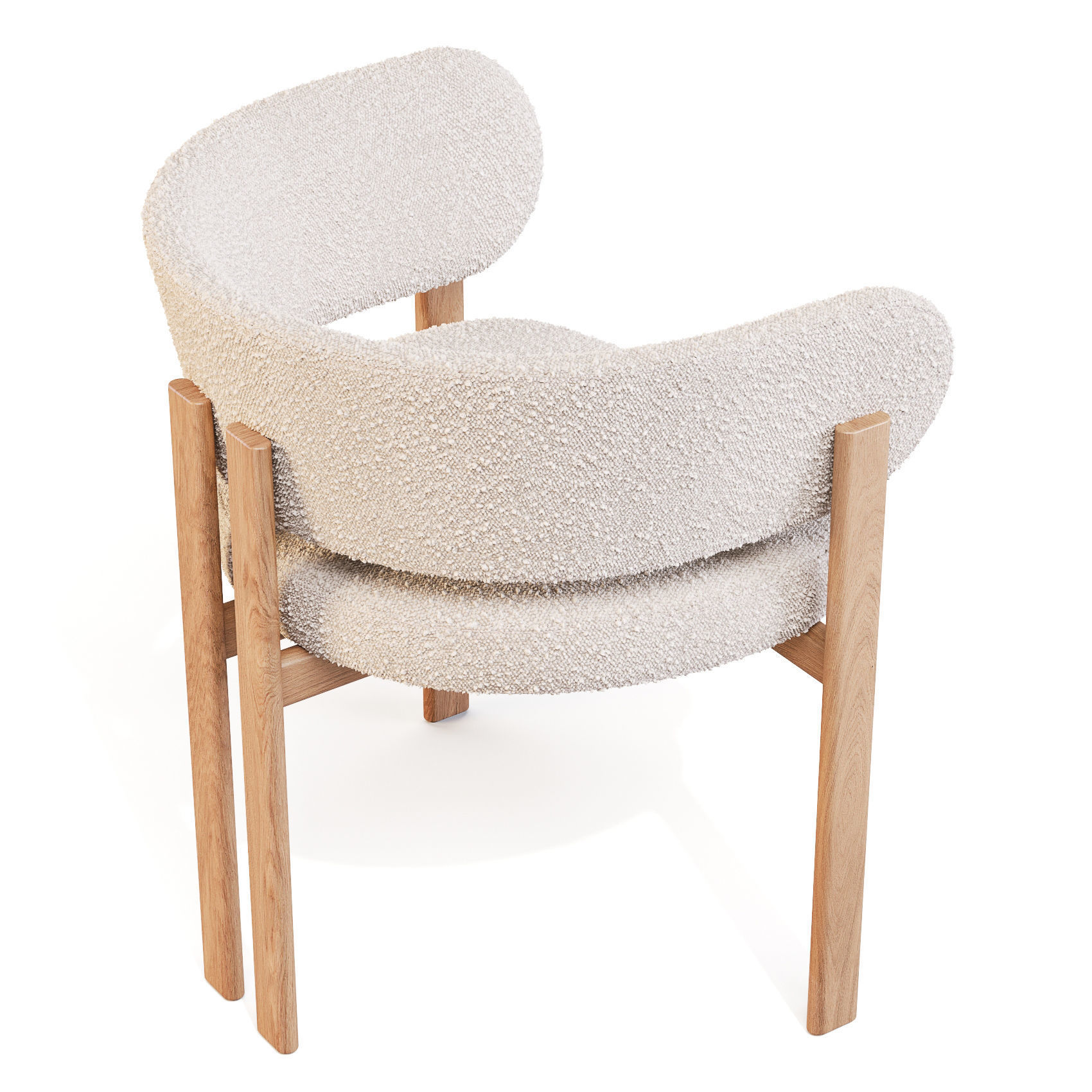 Nature Design Bay - Dining Chair with Armrest 3D model | CGTrader