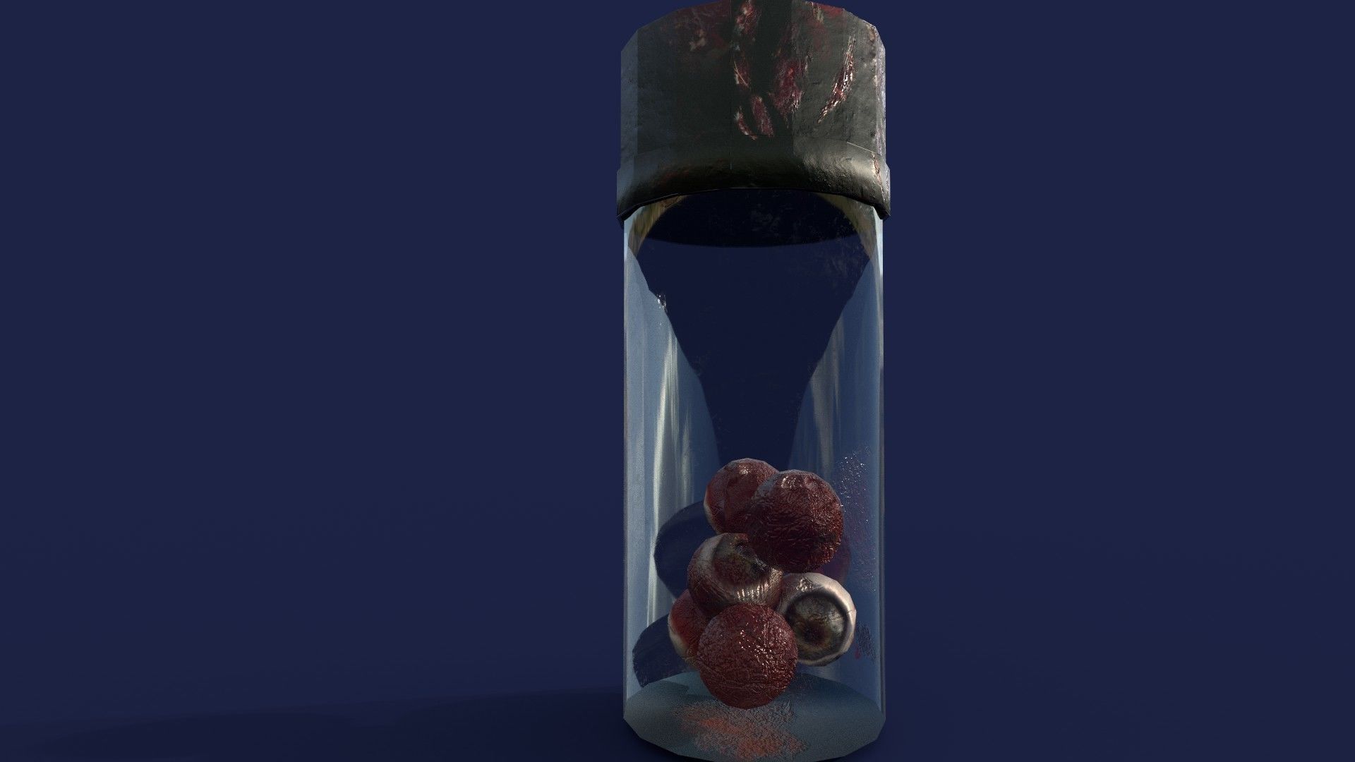 3D model Horror house with Second Floor Bathroom human organs Artifacts ...