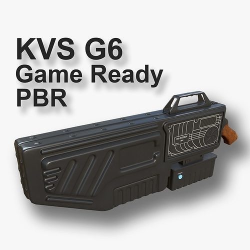 3D model Antidrone gun KVS G6 VR / AR / low-poly | CGTrader