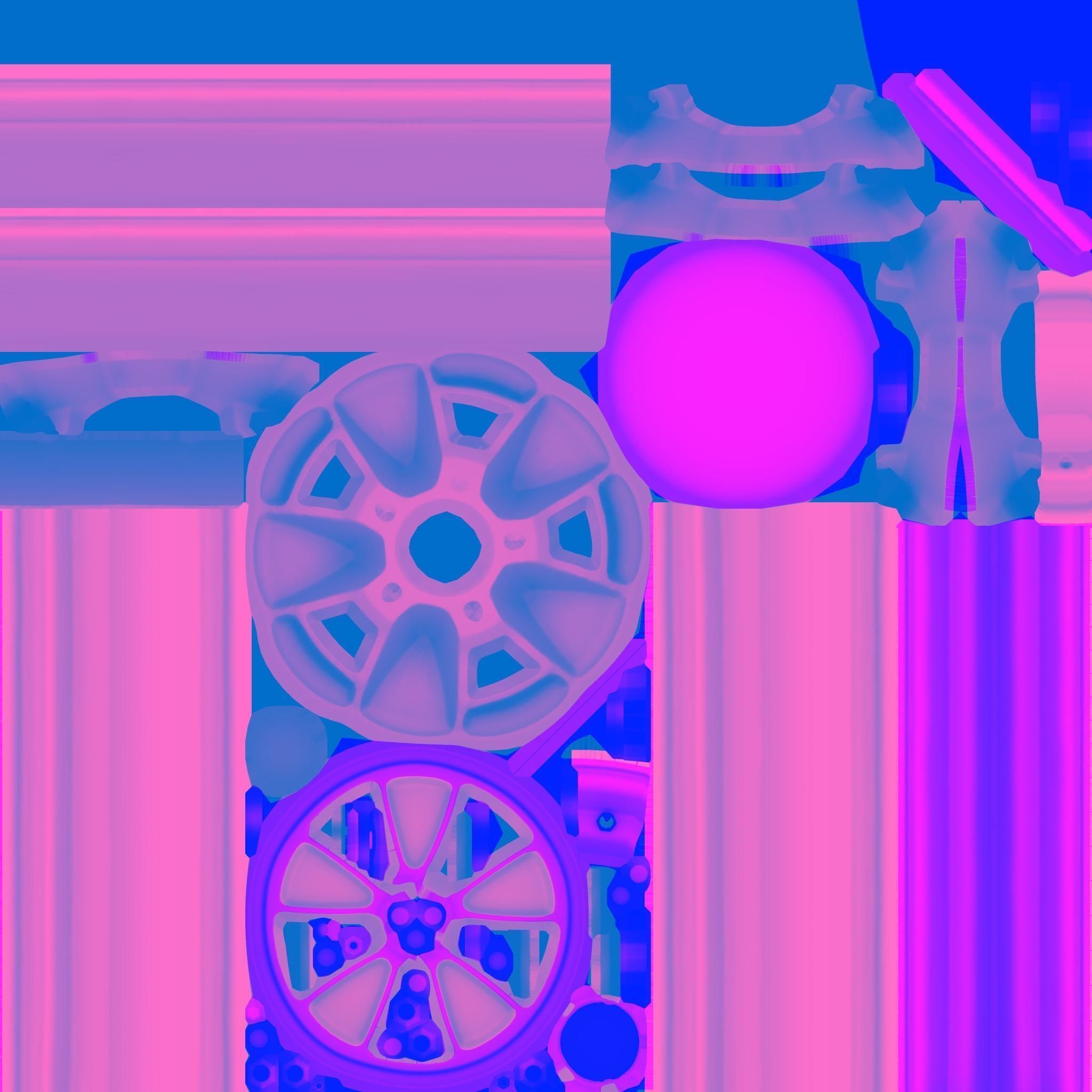 3D model Legendary Wheel Co Shelby GT350 Alloy Wheel Cast Machined VR ...