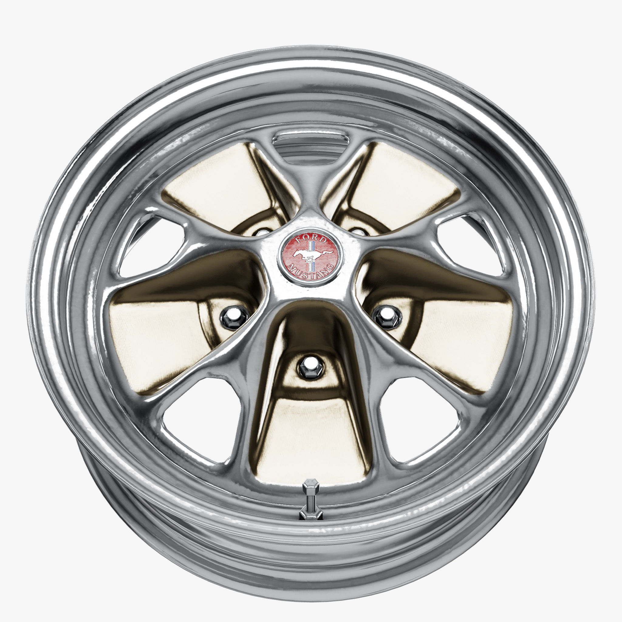 3D model Wheel Styled Steel 1965 Style VR / AR / low-poly | CGTrader