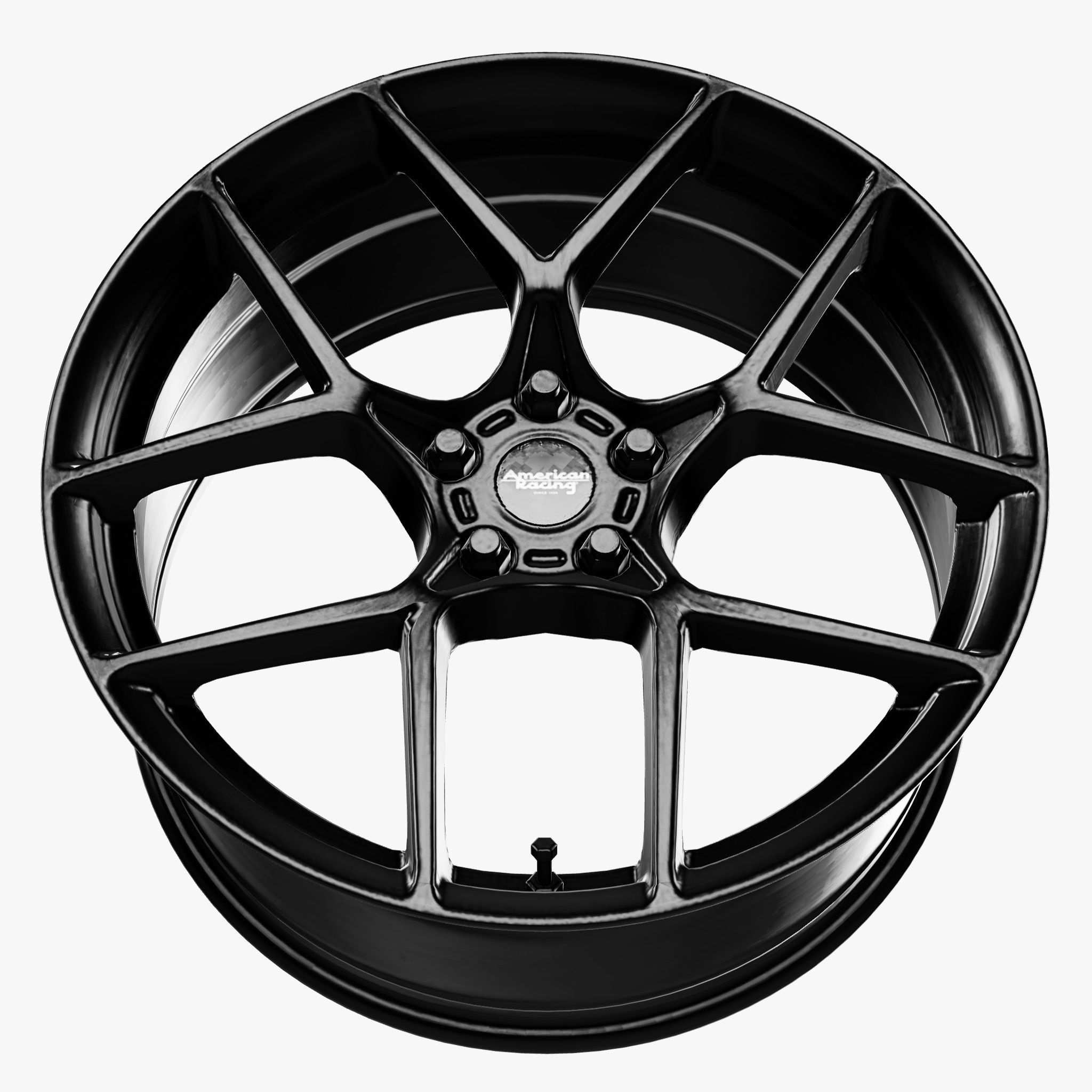 3D model American Racing AR924 Crossfire Wheel Satin Black VR / AR ...