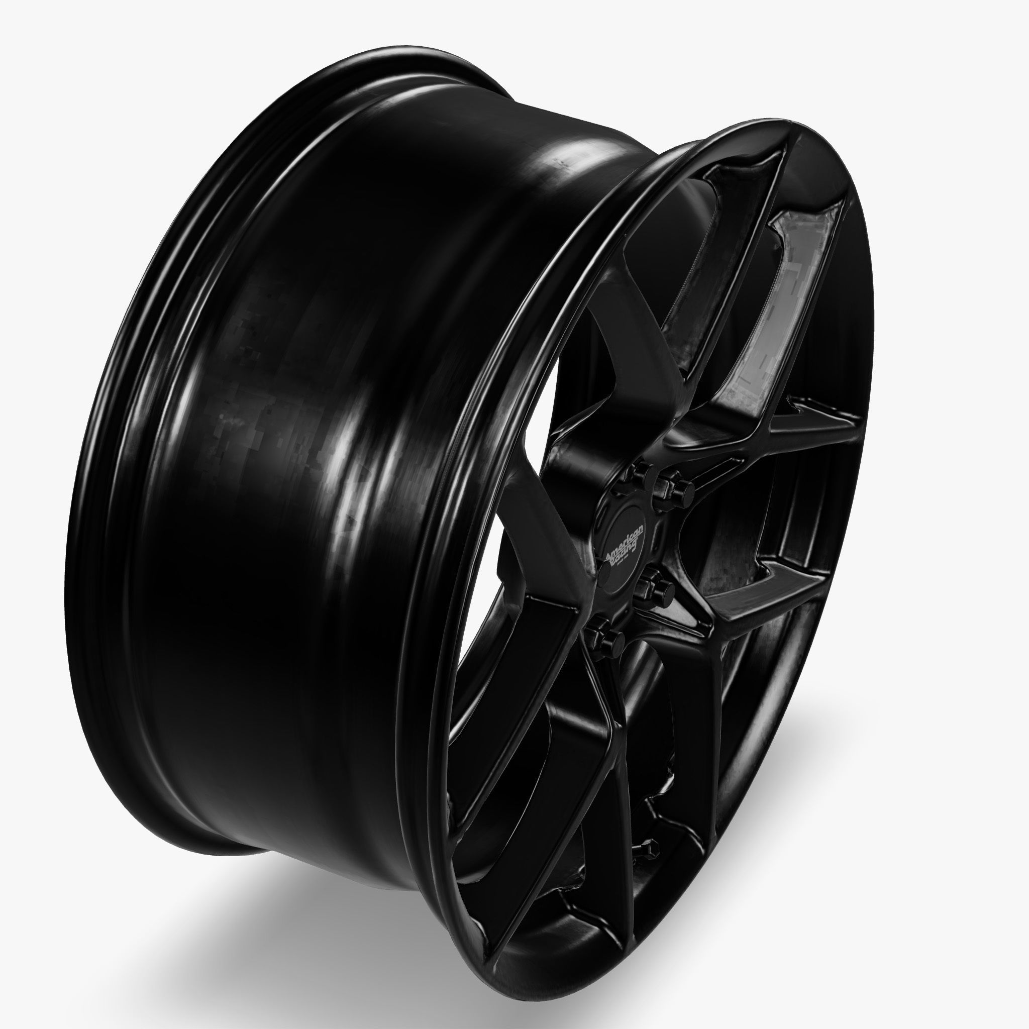3D model American Racing AR924 Crossfire Wheel Satin Black VR / AR ...