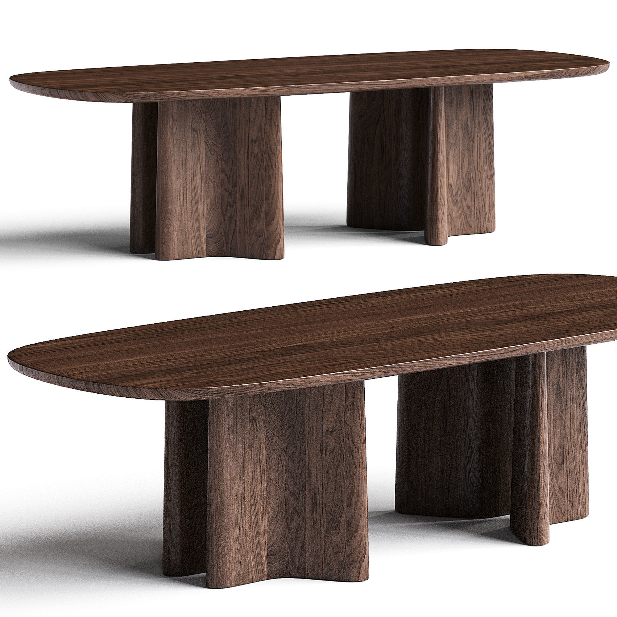 3D model Issho Rectangle Table 8 Seater VR / AR / low-poly | CGTrader