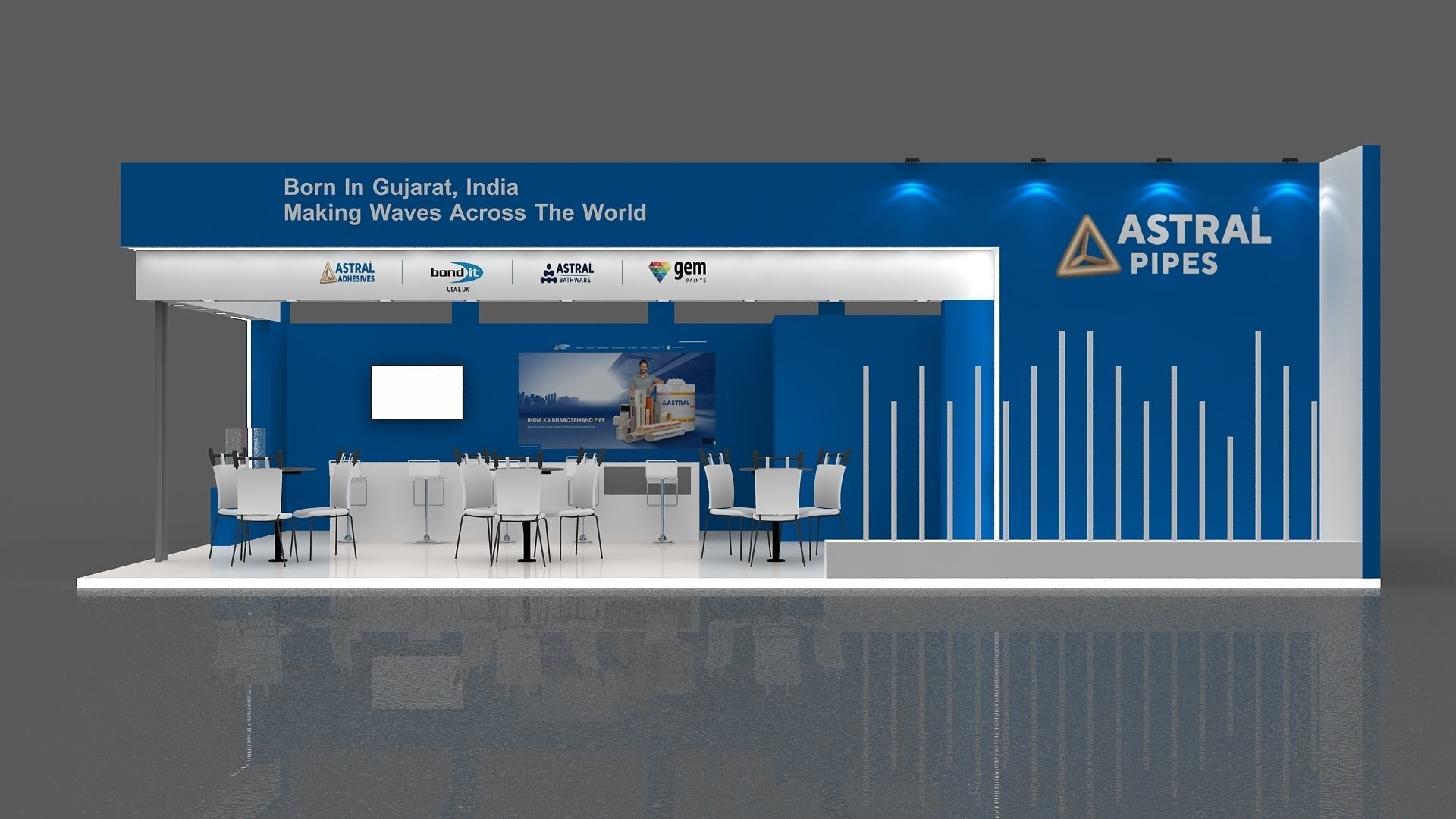 3D model 10 mtr x 6 mtr Exhibition Stand VR / AR / low-poly | CGTrader