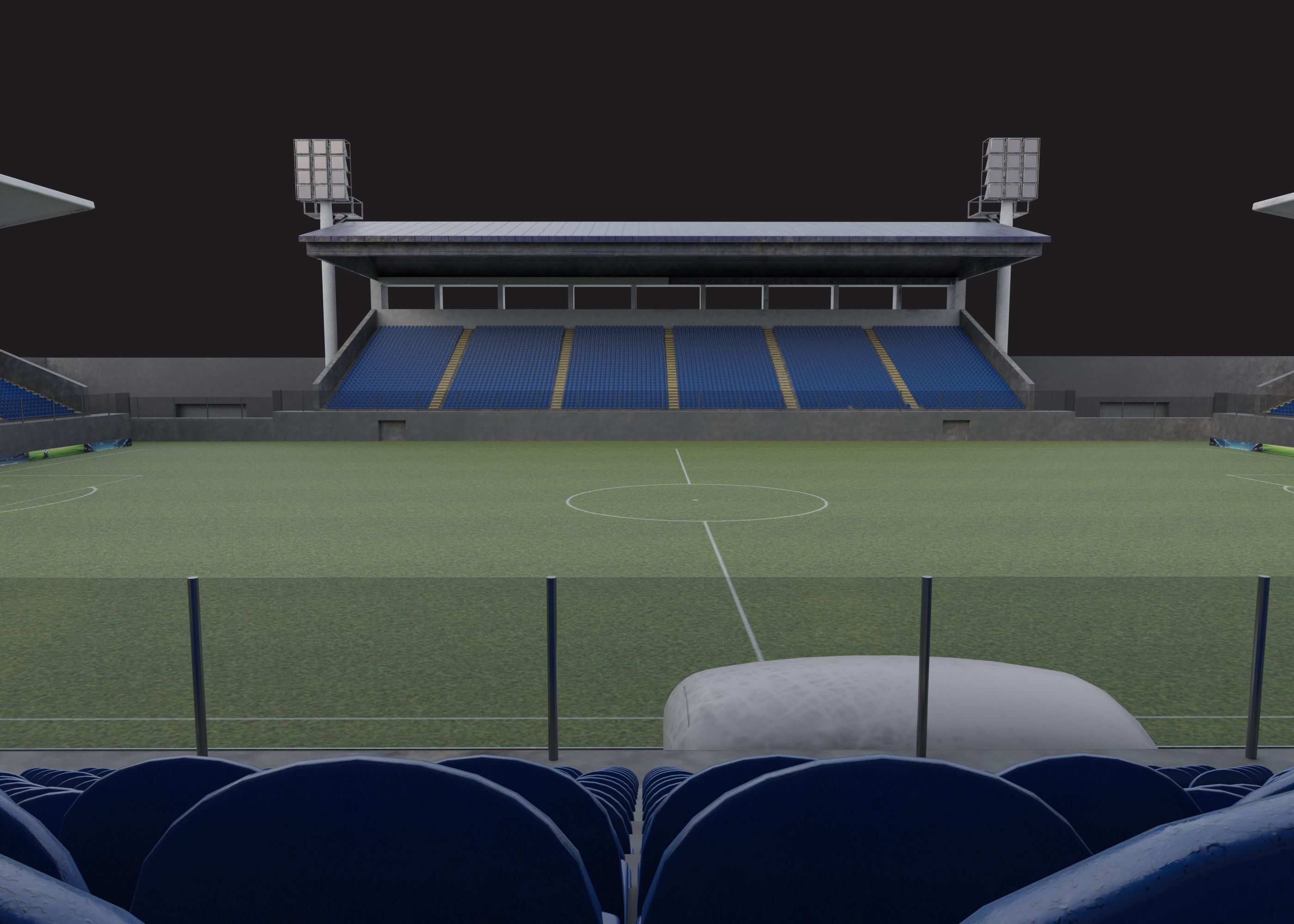 3D model Traditional stadium- Soccer VR / AR / low-poly | CGTrader