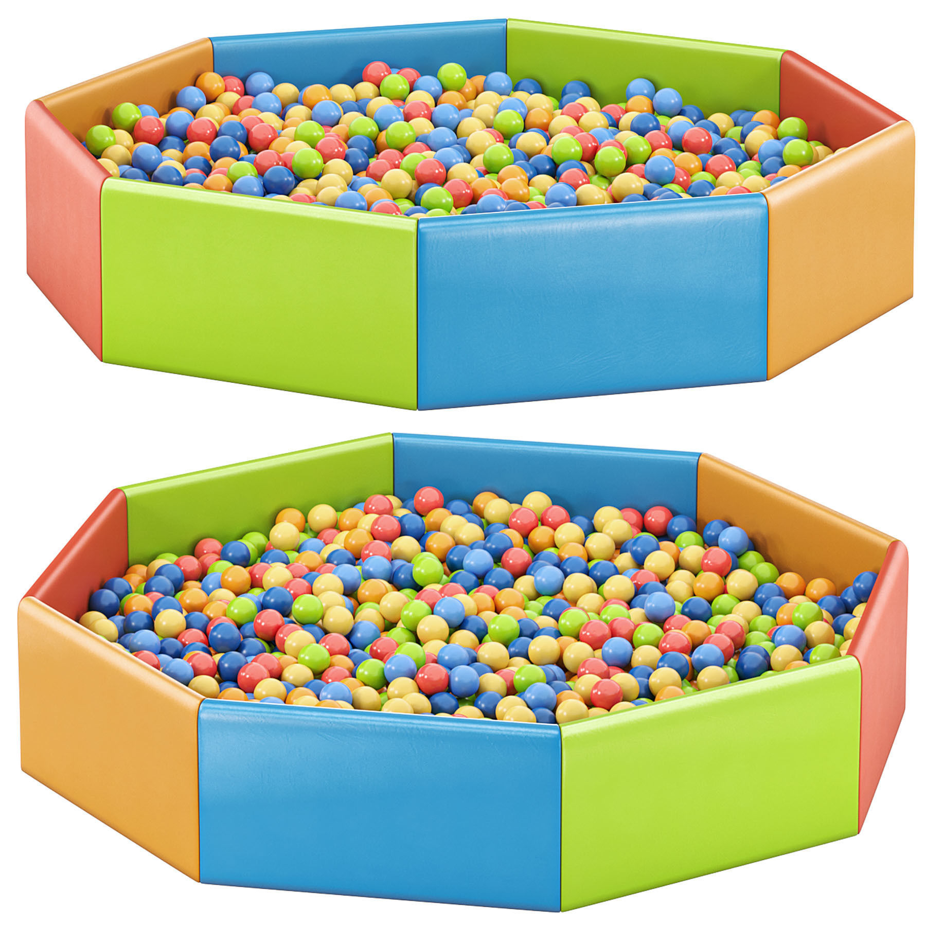 Dry ball pool 3D model | CGTrader
