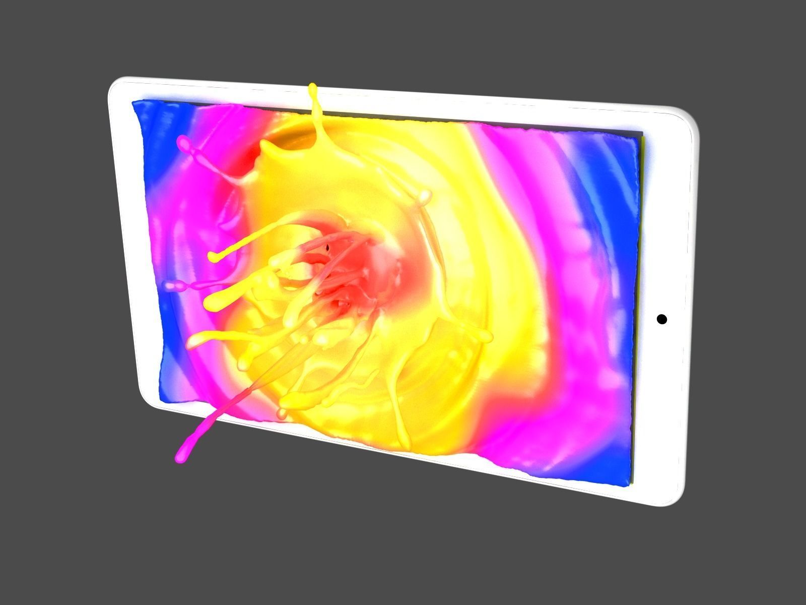 water splash water drop 3D model | CGTrader