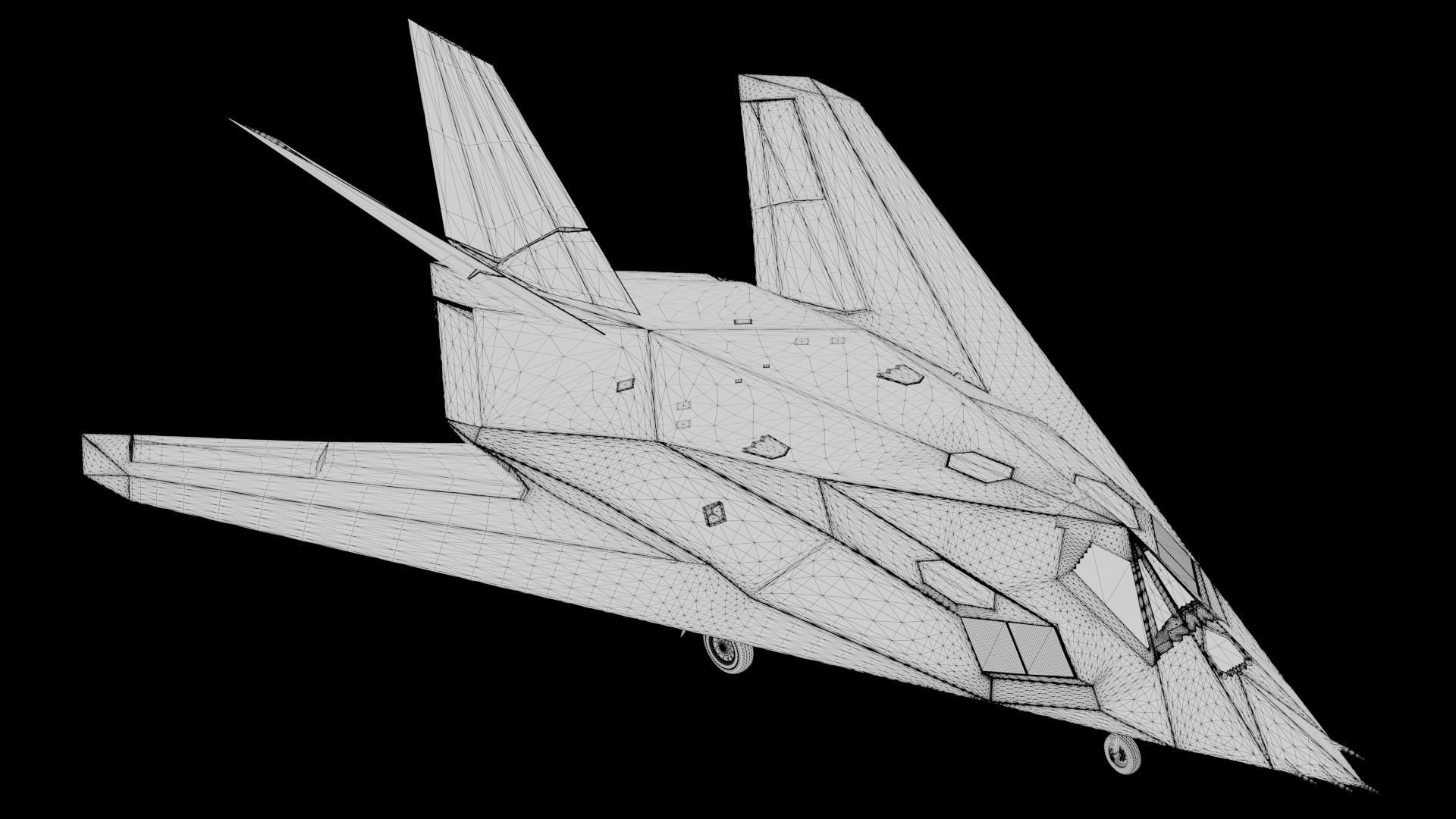 Lockheed Martin F-117 Nighthawk 3D model | CGTrader