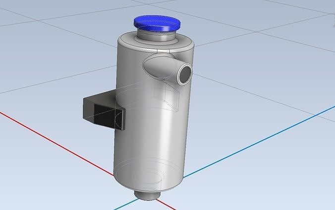 ENGINE COOLANT RESERVOIR 1-24 AND 1-18 3D model 3D printable | CGTrader