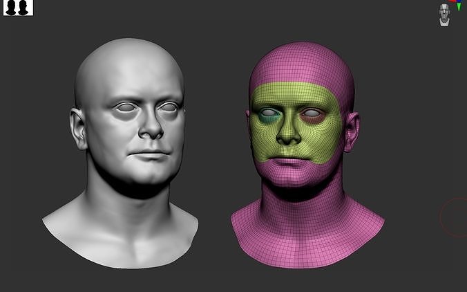 Scan realistic Male head 3D model | CGTrader