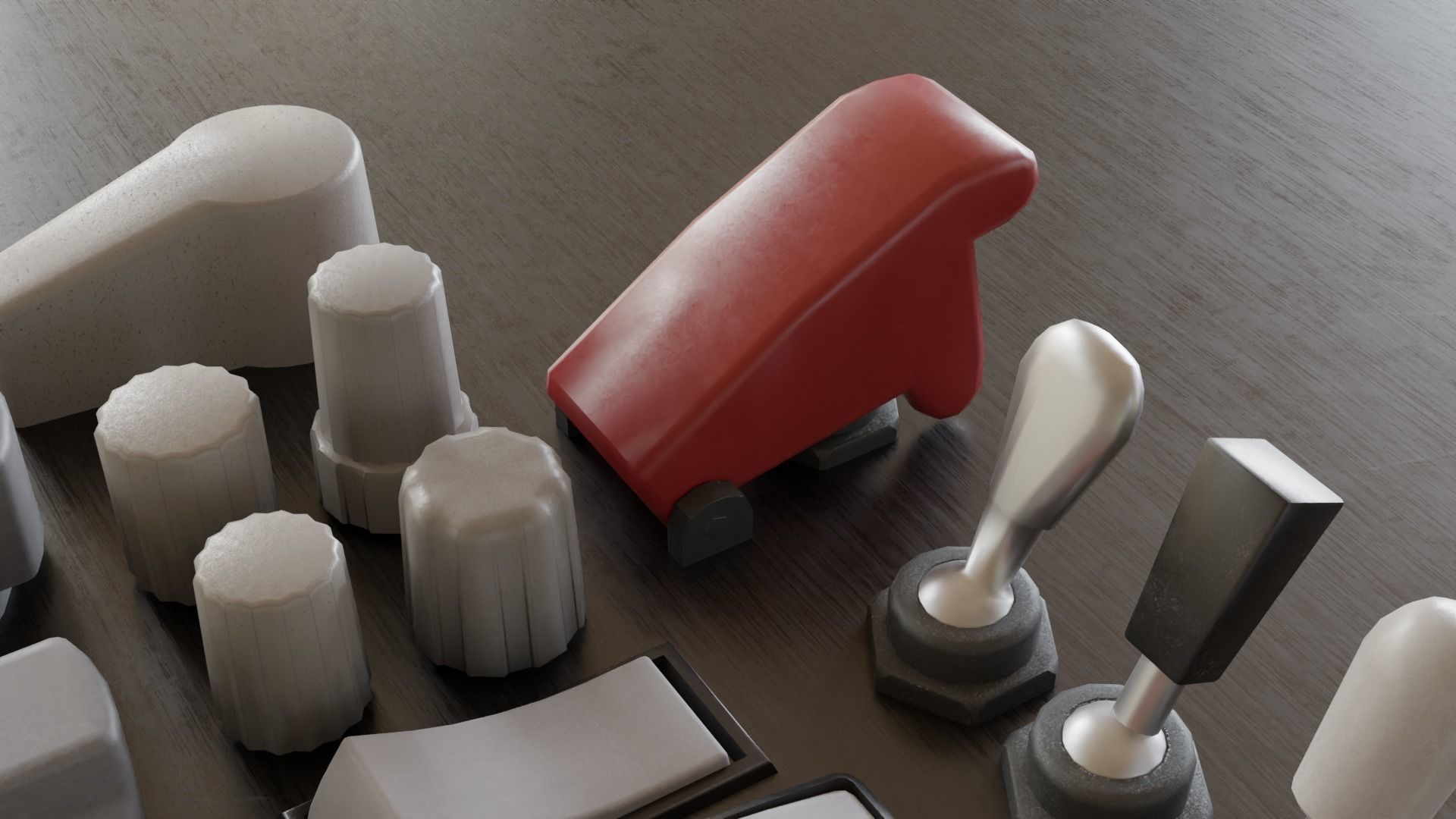 3D model Airplane cockpit buttons VR / AR / low-poly | CGTrader