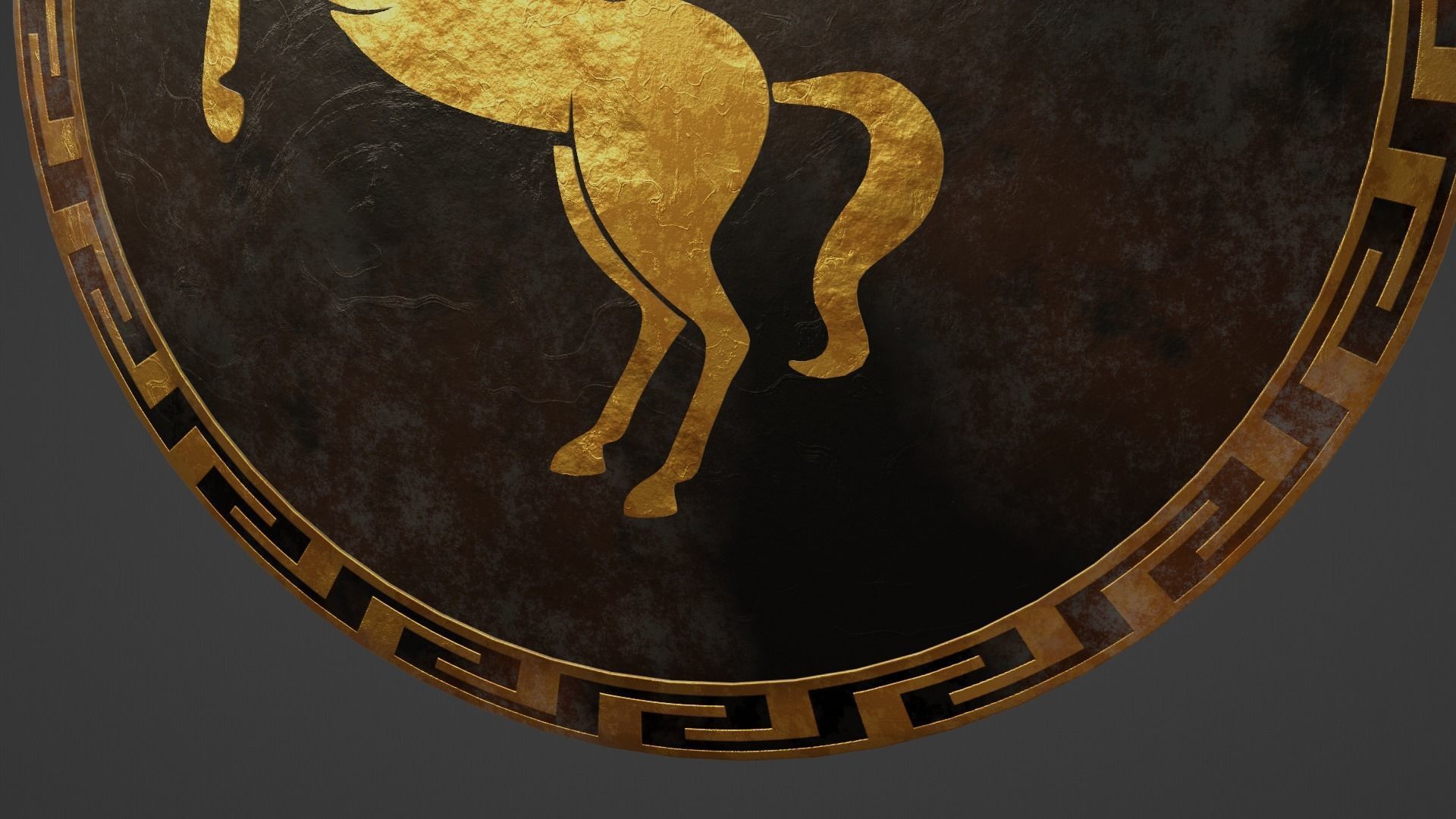 Ancient Greek City State Shield - Corinth 3D model | CGTrader