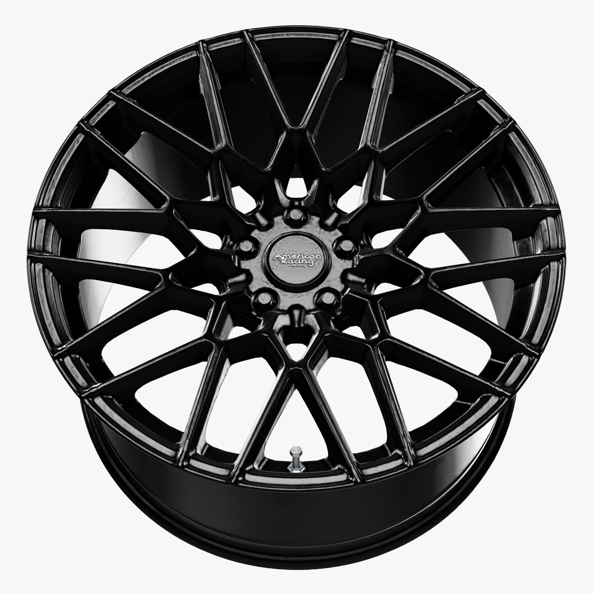 3D model American Racing AR924 Crossfire Wheel Satin Black VR / AR ...