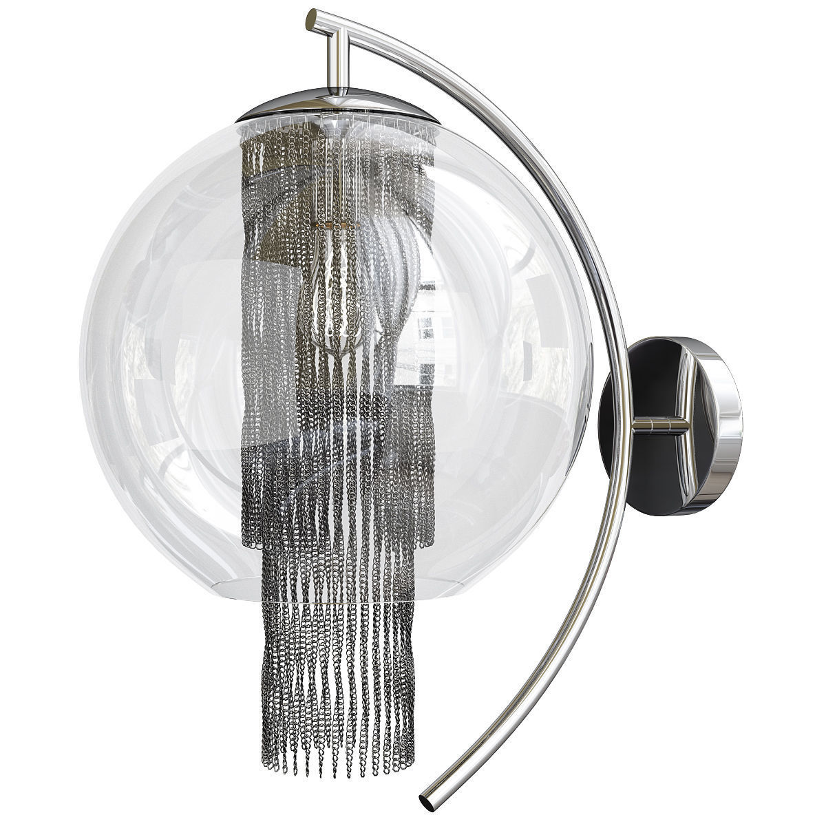 3D model Cascade Chains Wall Lamp VR / AR / low-poly | CGTrader