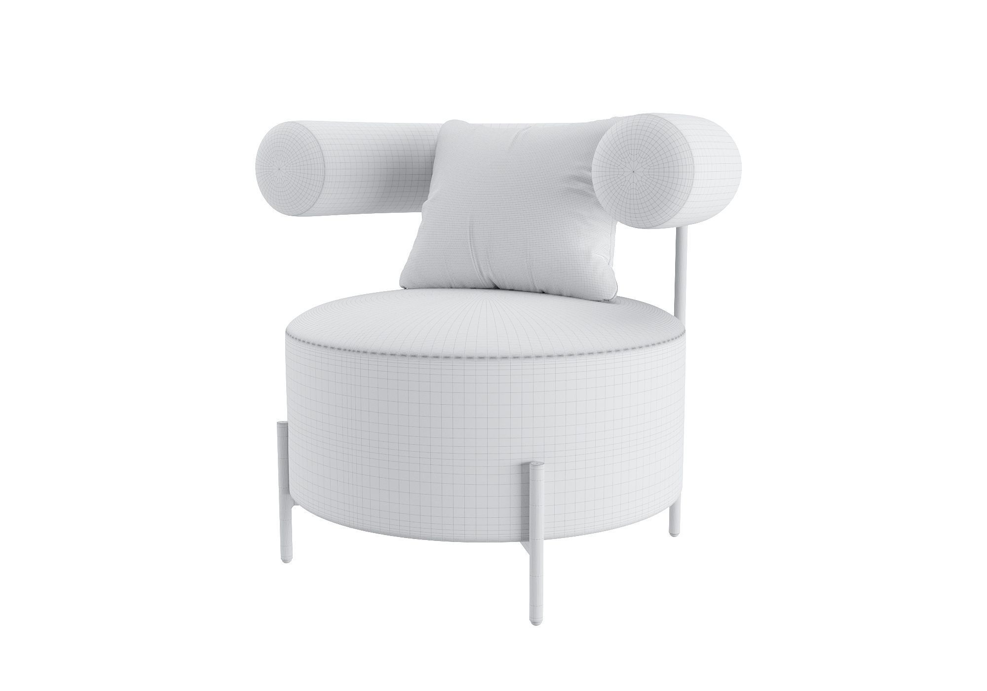 Flo Occasional Chair 3D model | CGTrader