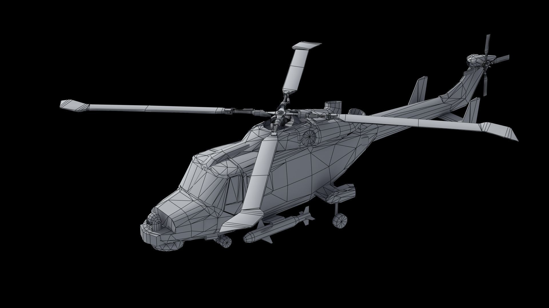 3D model Wildcat Helicopter ROKN LD1 VR / AR / low-poly | CGTrader