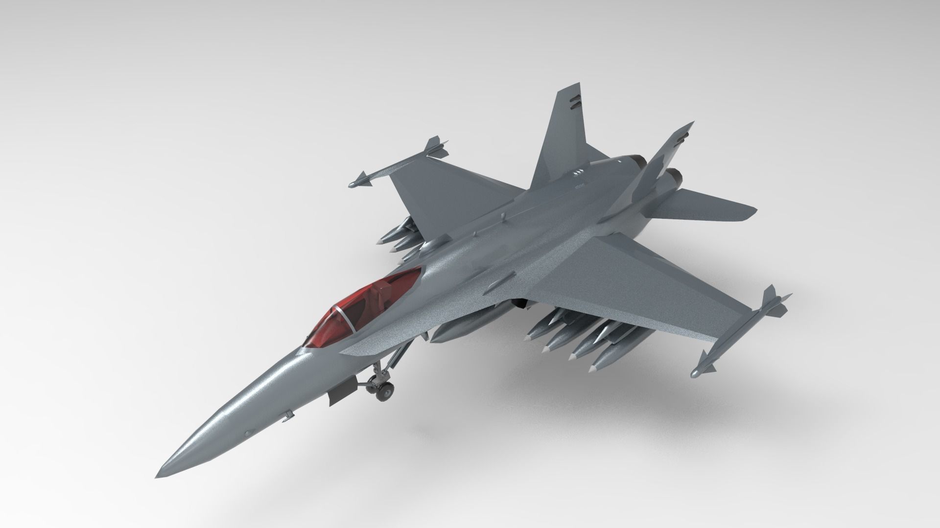 3D model US Military Aircraft 6 list 3d model Part II VR / AR / low ...