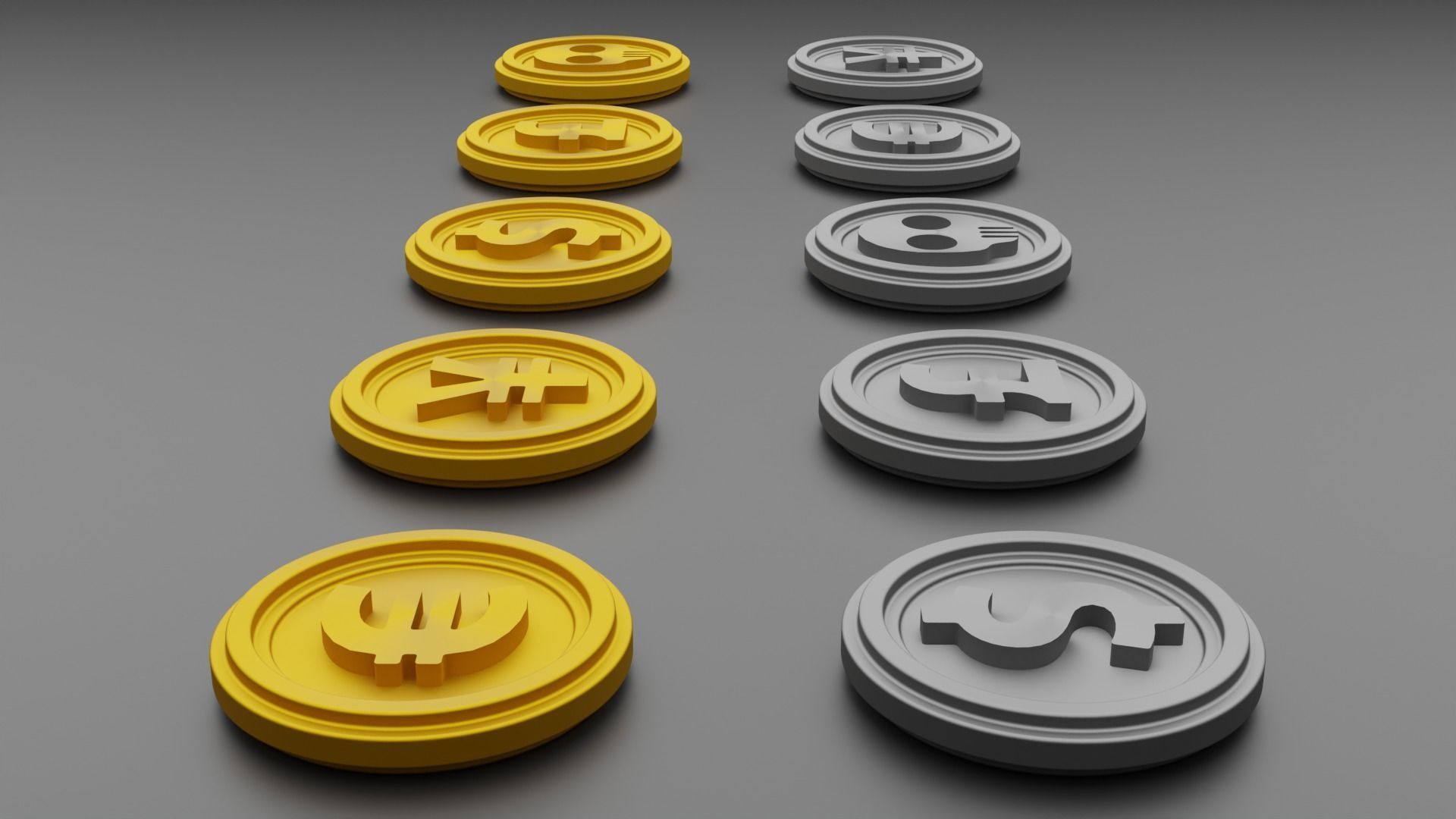Pirates Coins Treasure 3D model 3D printable | CGTrader