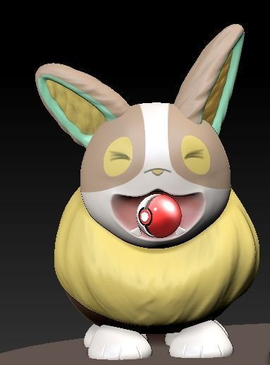 Pokemon yui scorbunny yamper 3D model | CGTrader