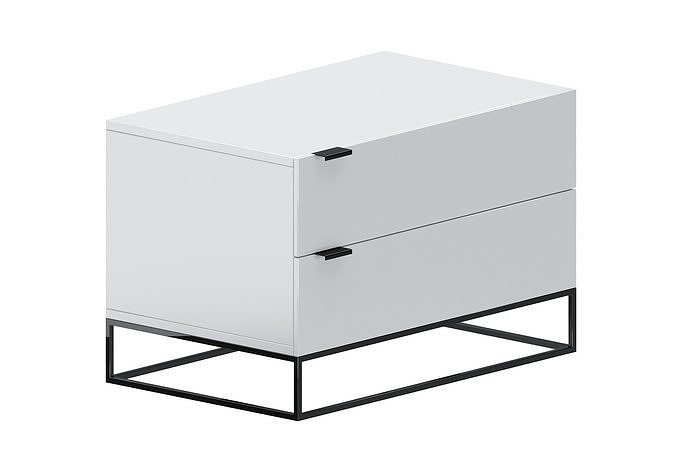 Clower Modern 2 Drawer 3D model | CGTrader