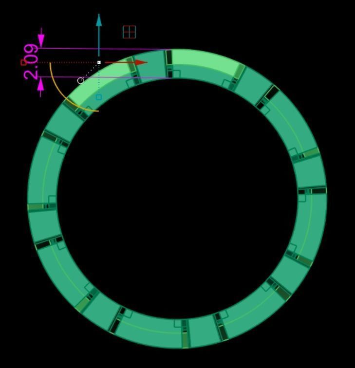 Hexa Moving Ring 3D model 3D printable | CGTrader