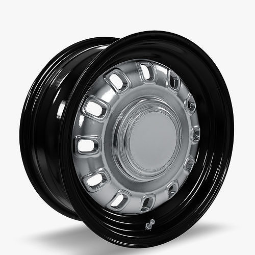 3D model Wheel Vintiques Styled Steel Wheel Original Style VR / AR ...