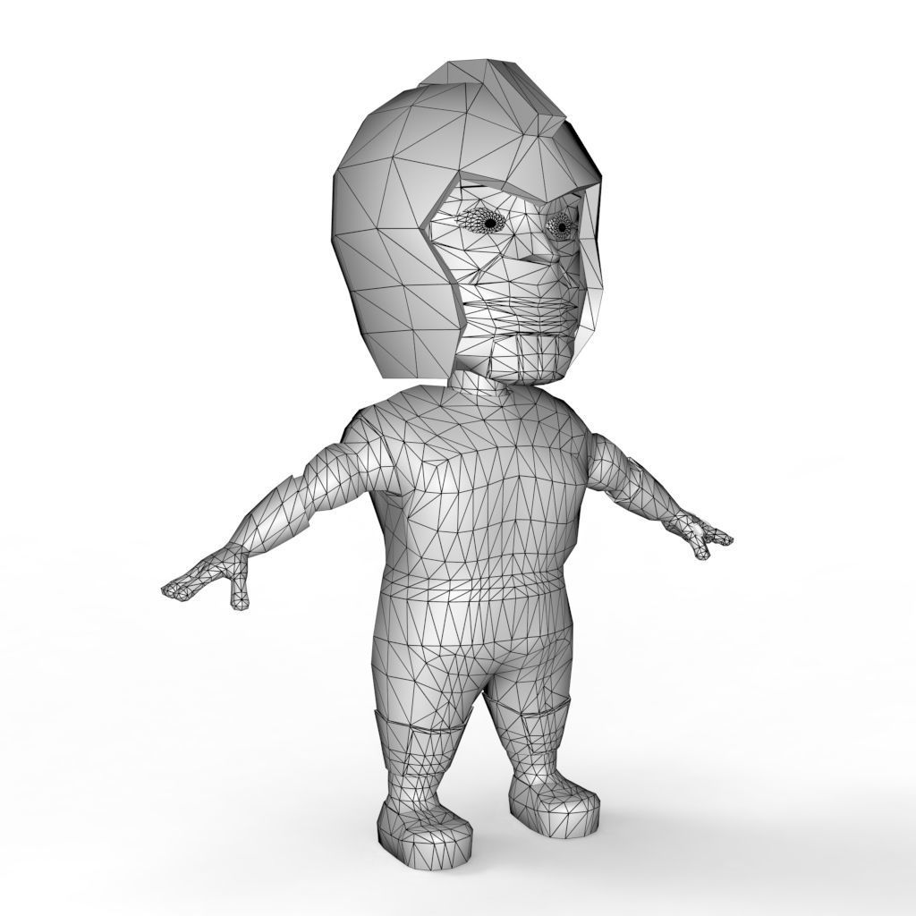 3D model Mobile Game Character Pack VR / AR / low-poly | CGTrader