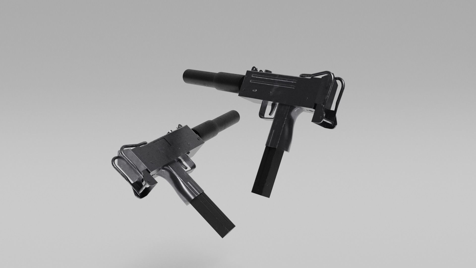 MAC-10 gun 3D model 3D model rigged | CGTrader