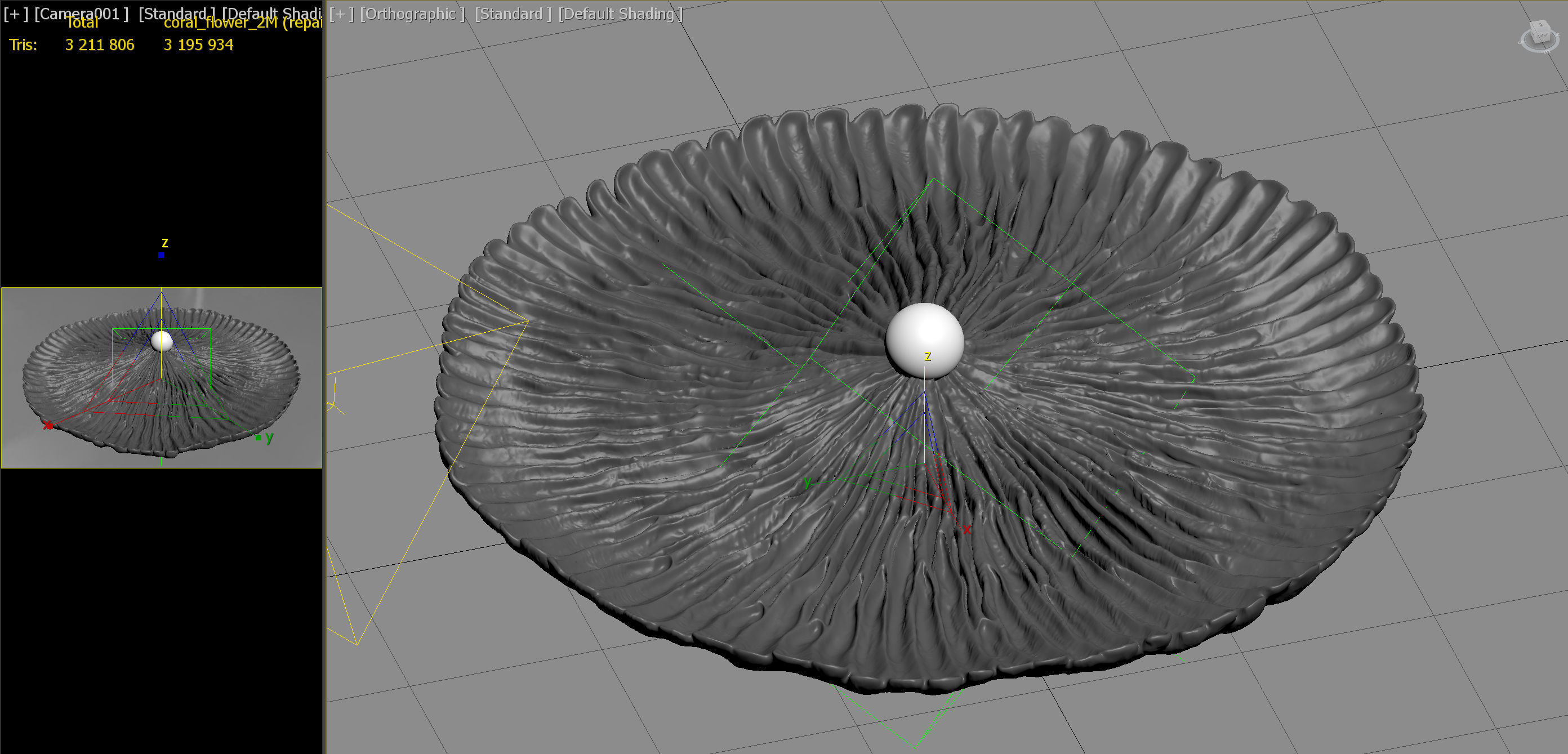 Coral Flower Pearl Earring STL 3D model 3D printable | CGTrader